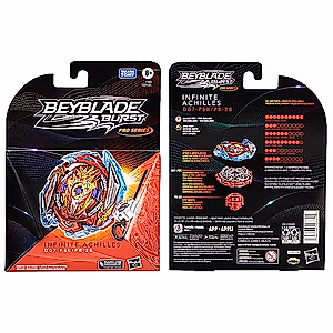 Beyblade Burst Pro Series Infinite Achilles Spinning Top Starter Pack, Balance Type Battling Game Top, Toy for Kids Ages 8 and Up