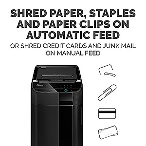 Fellowes AutoMax 600M 2-in-1 Heavy Duty Auto Feed Commercial Paper Shredder with Micro-Cut