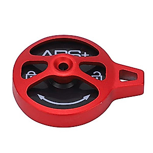 Drfeify BOLANY Aluminum Bicycle Fork Lock Cover Shoulder Control Shock Absorber Speed Lock Cover Cap Bicycle Shoulder Control Accessory, red