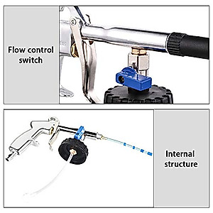 CPROSP Tornado Black Car Cleaning Gun, High Pressure Car Cleaning Gun Jet Cleaner Interior,