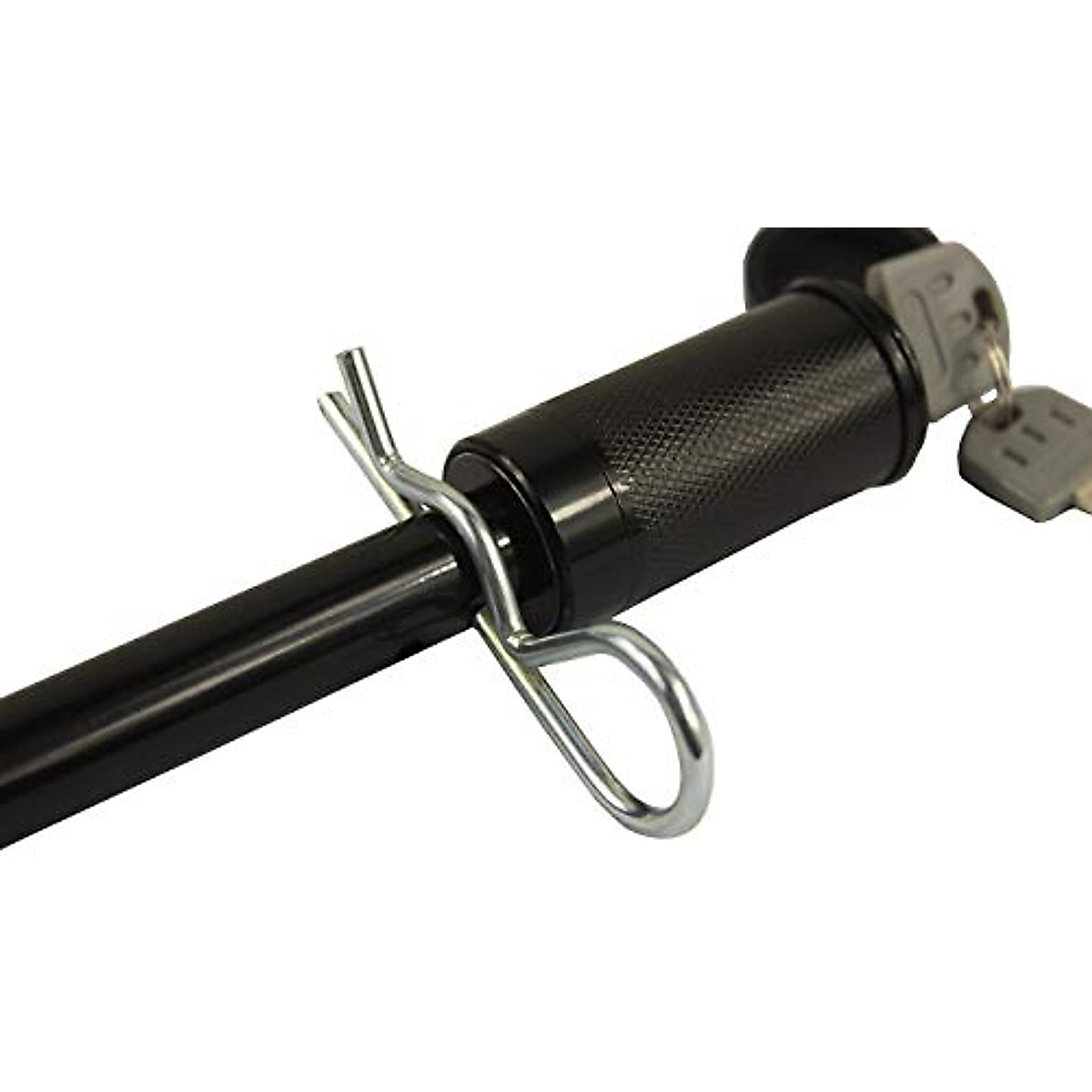 MAXXHAUL 50151 Trailer Hitch Lock Pin Set 5/8 and 1/2 Inch with Locking System Anti-Rattle for 1-1/4" and 2" Class I,II,III,IV,V Hitches - Black Finish