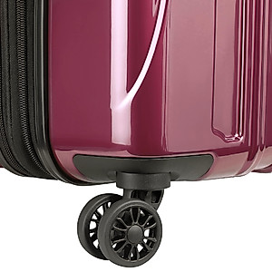 DELSEY PARIS Helium Aero Hardside Expandable Luggage with Spinner Wheels, Peony Pink, 2-Piece Set (21/25)