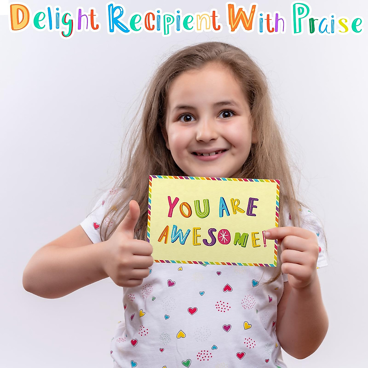 KiDEPOCH 60 Pack You Are Awesome Postcards 4” x 6” Kudos Appreciation You Are Awesome Note Cards for Kids and Adults Colorful Appreciation Thank You Cards You Are Awesome Greeting Cards
