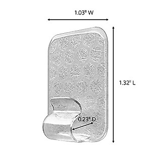 Command Adjustables Repositionable 1/2 lb Clips, 16 Hooks, 36 Strips/Pack