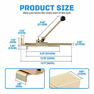 Samger Cast Steel Hardwood Flooring Jack Professional Ratcheting Hardwood Plank Jack Vinyl Flooring Tools for Laminate Flooring Installation Hard Wood Straight Tile Contractor Hand Tool