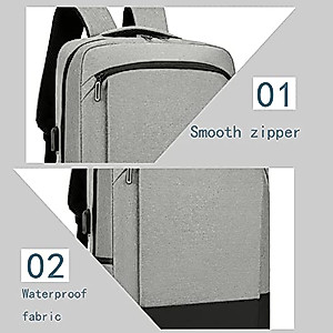 #9955T4 Laptop Backpack 156 Inch Business Slim Durable Laptops Travel Backpacks with USB Charging Port College School Compute