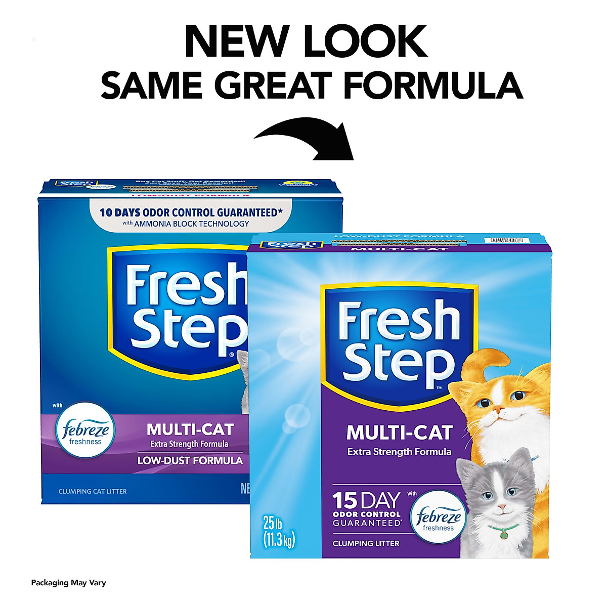 Fresh Step Multi-Cat Litter, Scented with Febreze, 25 Lb