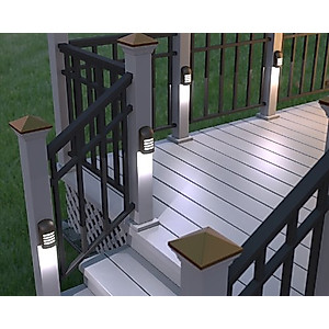 Xodus Innovations BL775D Battery Operated Motion Activated LED Deck and Stair Light, Outdoor or Indoor Use, Weather Resistant, Bronze-Single