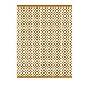 YIRUIO Throw Blankets Checkerboard Grid Chessboard Checkered Lightweight Ultra-Thin Comfort 100% Pure Cotton Knit for Home Decor Bed Couch (Khaki, 60" L x 79" W)