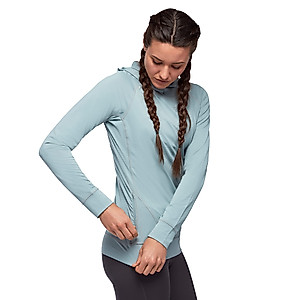 BLACK DIAMOND Equipment - Women's Alpenglow Hoody (as1, alpha, l, regular, regular, Blue Ash)