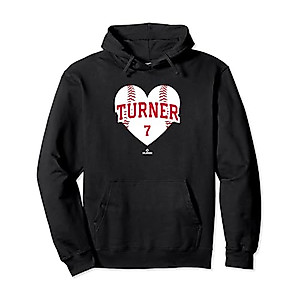 Baseball Heart Trea Turner Philadelphia MLBPA Pullover Hoodie