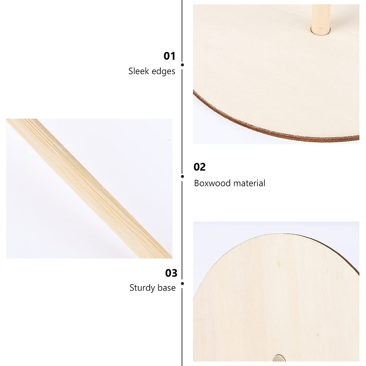 GANAZONO 3pcs Doughnut Bagel Display Doughnut Cake Donut Holder Wood Donut Stand Doughnut Holder Stand Donut Stands for Dessert Table Cart Stand Food Snacks Fried Shelf Wooden Bride