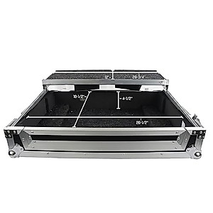 Harmony Audio Cases HCRNONEWLT Compatible With Rane One DJ Controller Flight DJ Road Custom Case With Laptop Tray