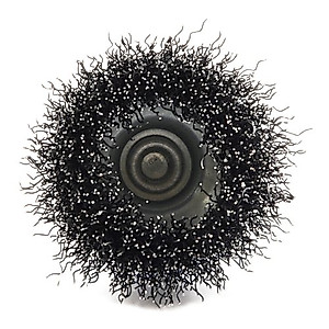 Forney 72729 Wire Cup Brush, Coarse Crimped with 1/4-Inch Hex Shank, 2-Inch-by-.012-Inch, Silver