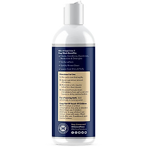 Honest Paws Dog Wash and Dog Probiotic with Prebiotic for Healthy Gut - 5-in-1 Dog Wash - Digestive and Immune Support Powder - Chicken Flavor