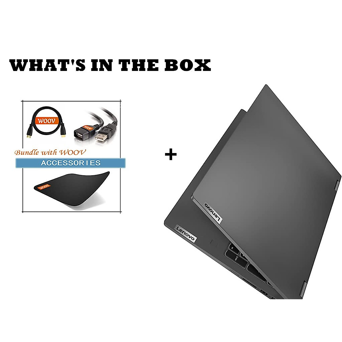 Lenovo 2021 Flex 5 14" FHD 2in1 Touch Screen Laptop, 8-core AMD Ryzen 7 4700U(>i7-10710U), USB-C, Webcam, Backlit KB, Fingerprint, Win 10 H, WOOV Accessories (8GB RAM | 256GB PCIe SSD + Accessories)