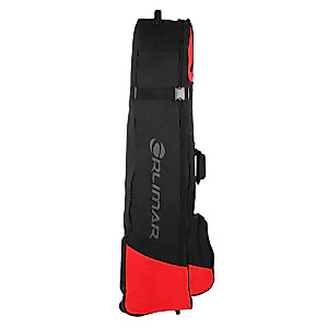 Orlimar 6.0 Deluxe Golf Travel Bag with Wheels - Black/Red