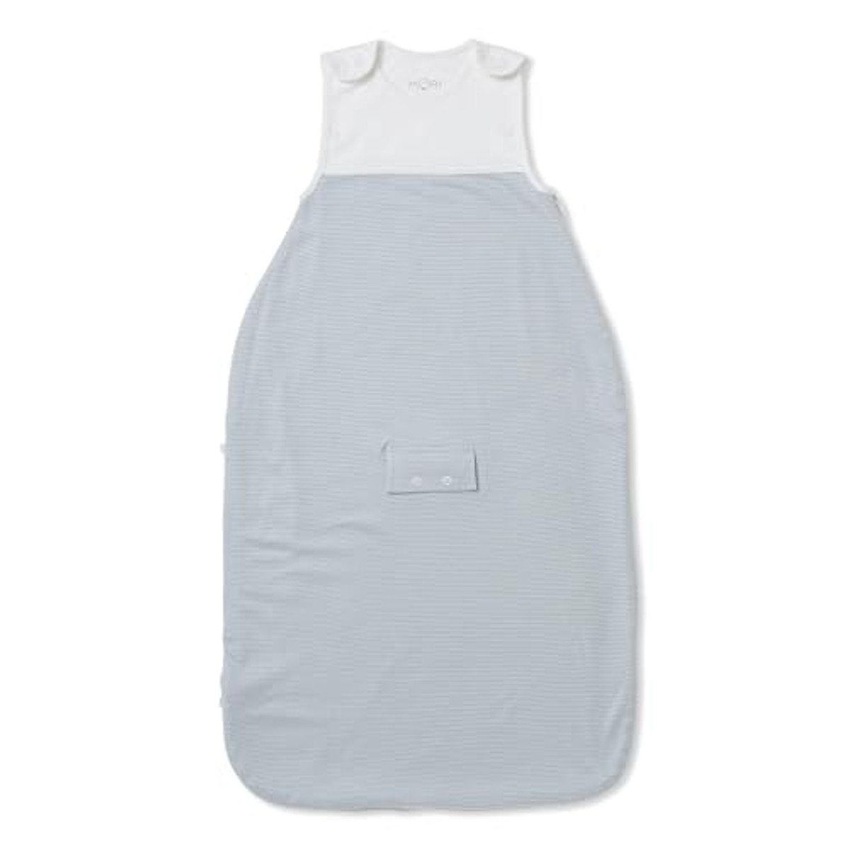 MORI Baby Wearable Blanket in Blue Stripe for Newborn to 2 Years - Breathable 2.5 TOG Sleep Sack with Double Direction Zip