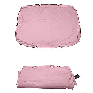 Swing Canopy Replacement, 3 Seater Patio Swing Cover Waterproof Replaceable Swing Canopy,Swing Ceiling Replacement Cover,210D Silver-Coated Oxford Fabric