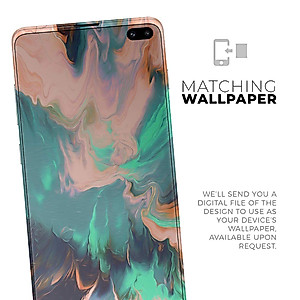 DesignSkinz Liquid Abstract Paint Remix V39 Protective Vinyl Decal Wrap Skin Cover Compatible with The Samsung Galaxy S20 (Screen Trim & Back Glass Skin)