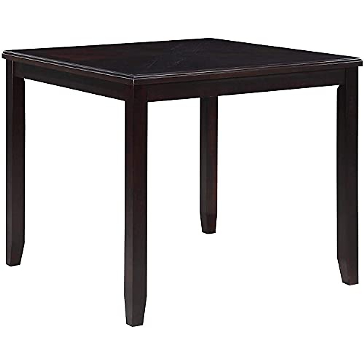 New Classic FURNITURE Gia 5-Piece Table with Four Chairs, Inch, 42" Counter Set, Ebony