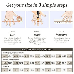 AINUOSHI 2-4CT Moissanite Engagement Ring, 3-stone Wedding Band for Women 925 Sterling Silver Round Cut Diamond Anniversary Promise Rings for Her Christmas Gift, Jewelry Box Packed With Certificate