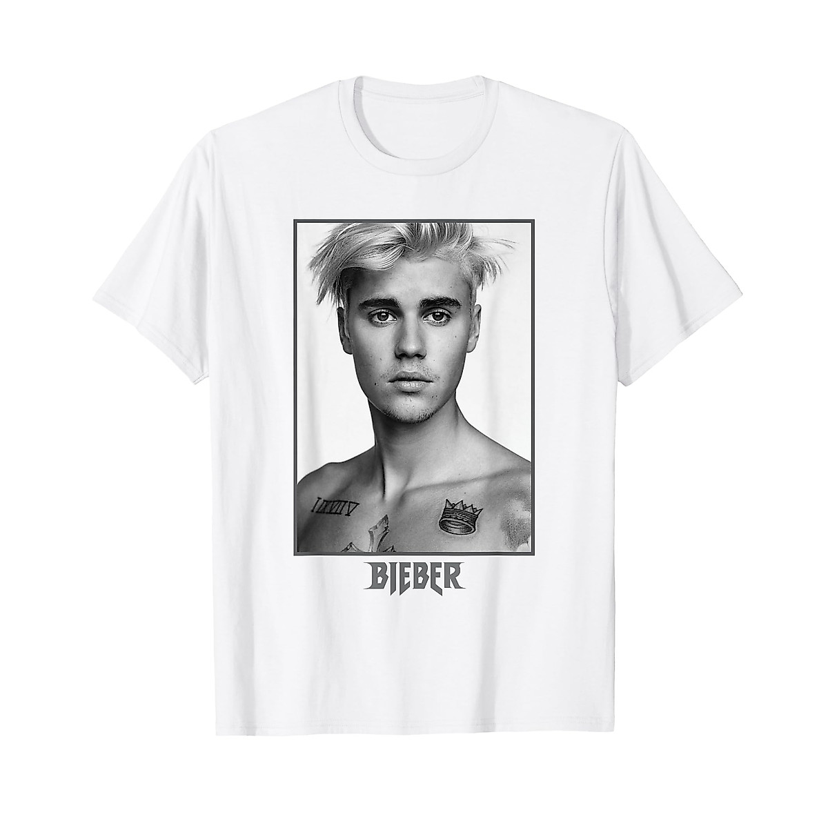 Justin Bieber Official Purpose Tour B&W Sorry Back T-Shirt