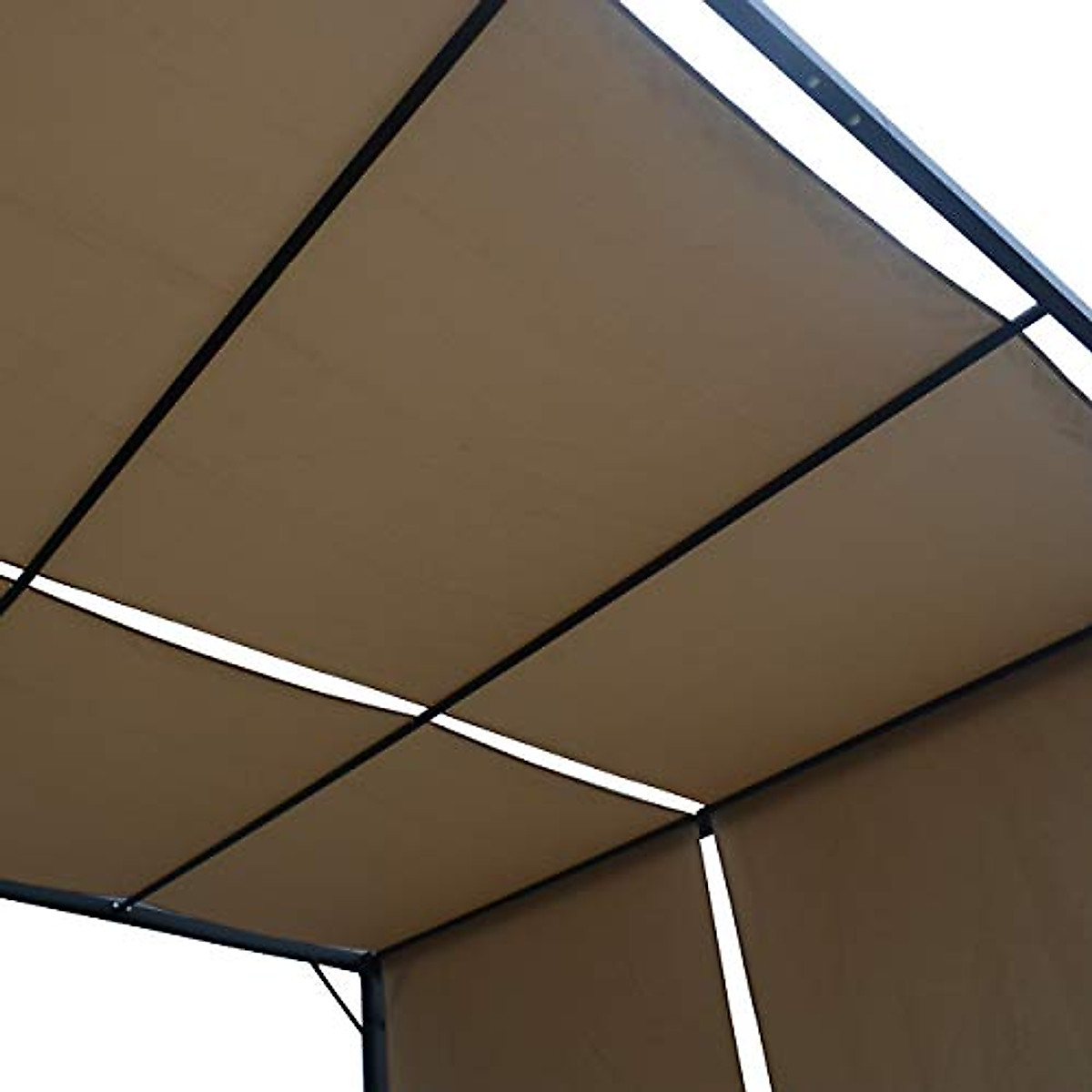 Christopher Knight Home Wendy Outdoor Steel Framed 10' Gazebo, Beige/Black