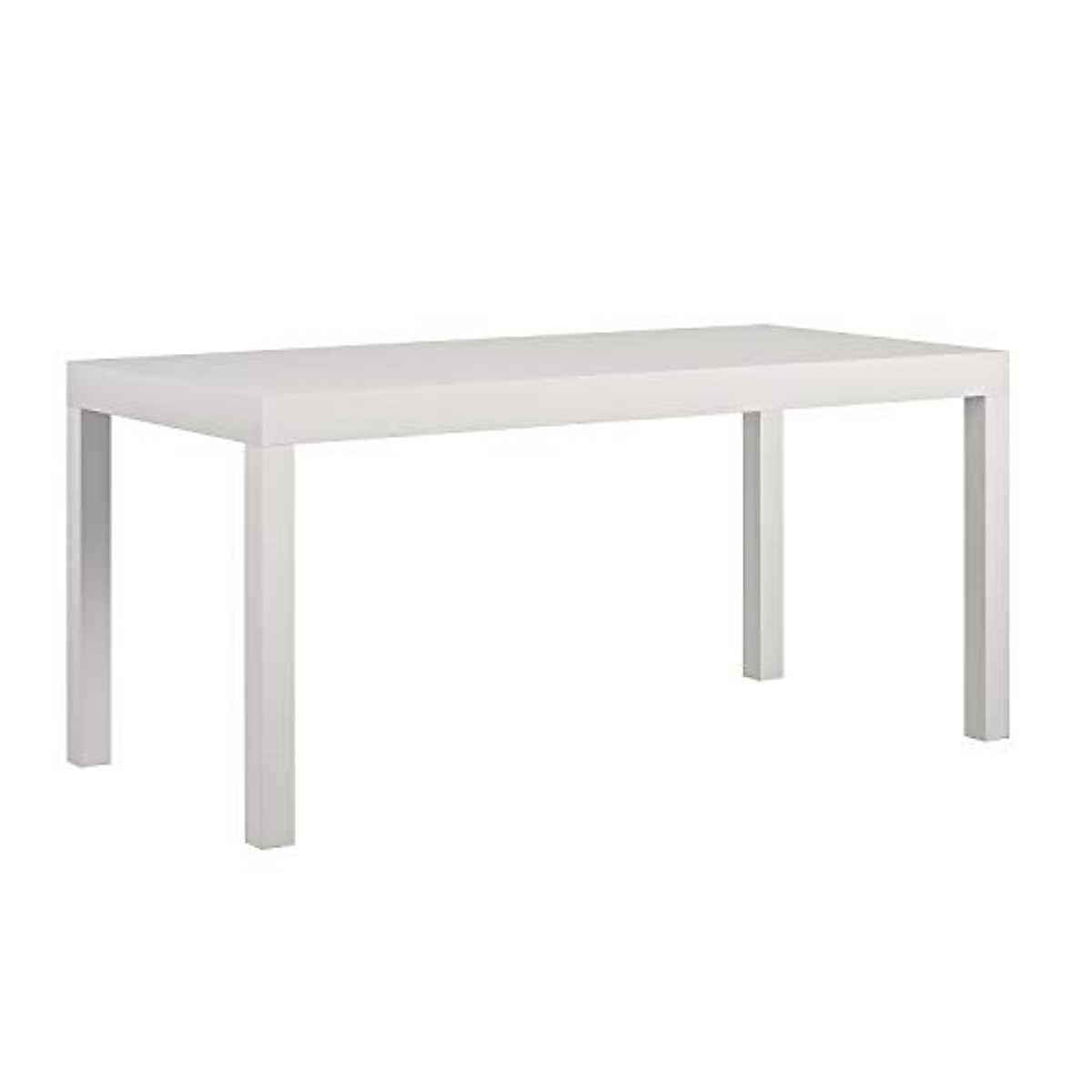 Ameriwood Home Parsons Modern Coffee Table, White