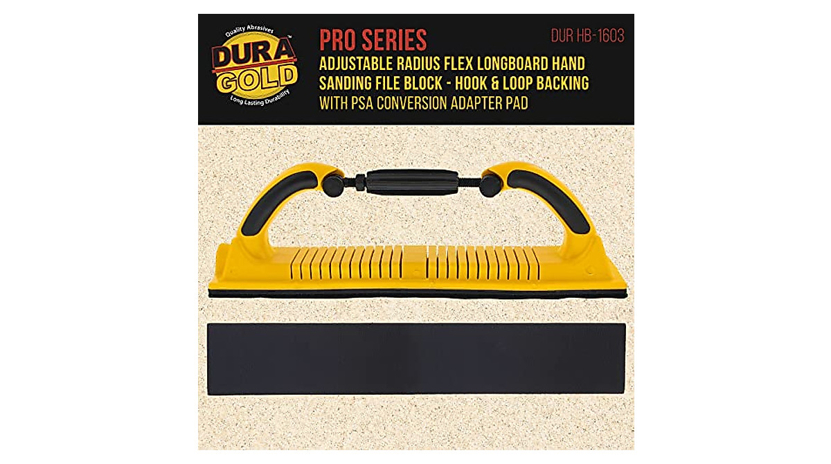 Dura-Gold Adjustable Flex Longboard Sanding Block - Auto & Wood
