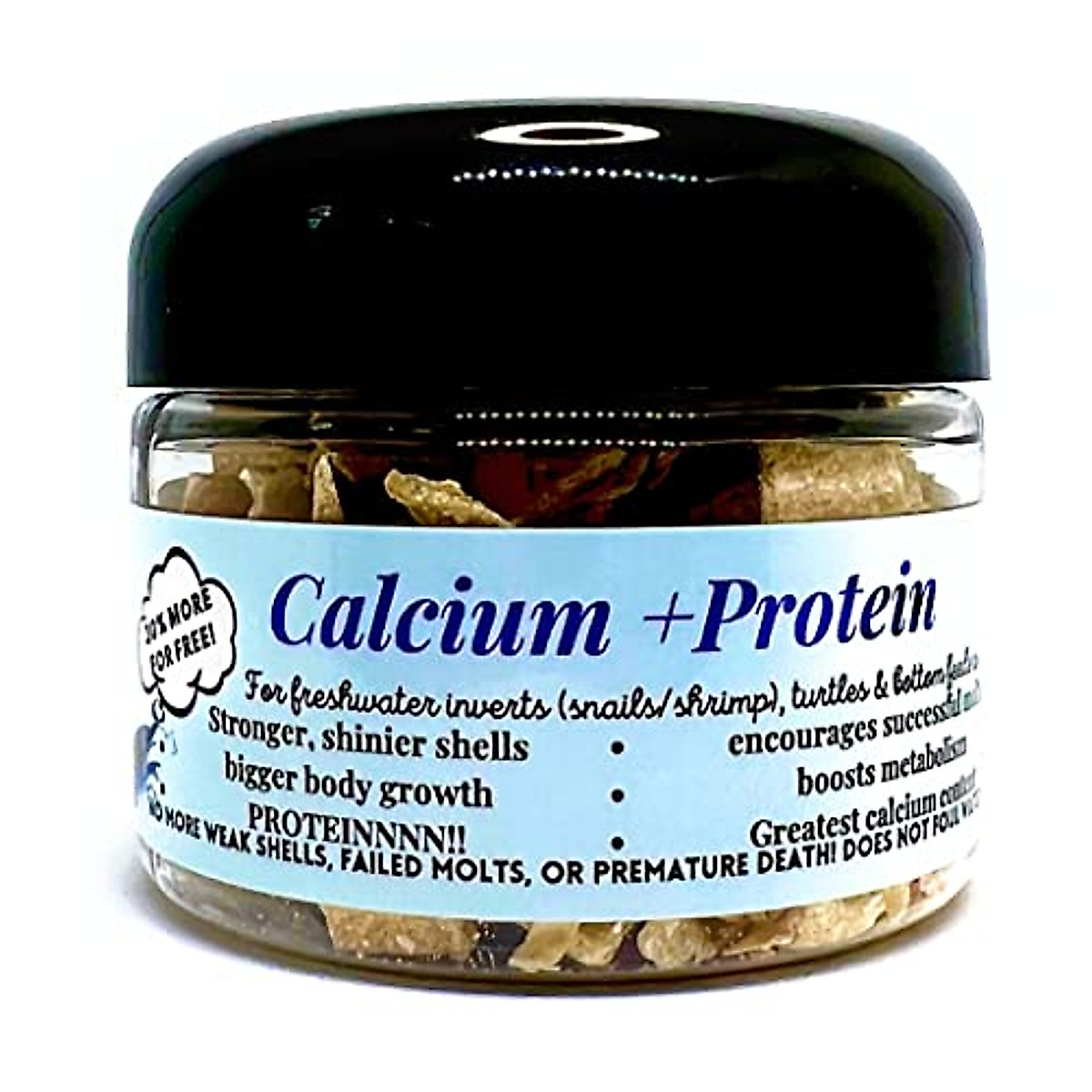 Calcium + Protein Tablets - Great for Picky Eaters - Snails, Shrimp, Bottom Dwelling Fish, Plecos, Crabs, and More!