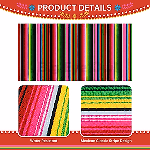 Mexican Fiesta Tablecloth Birthday Party Decorations Plastic Tablecover Mexico Disposable Table Cover Cinco De Mayo Themed Party Supplies Rectangle 54 * 108 Inch