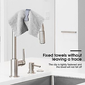 Towel Clips for Kitchen (4 Pack) Keeps Towel from Falling，Stove Towel Clip，Dishwasher Towel Clip，Stove Towel Clip，Oven Towel Clip，Refrigerator Towel Clip，No More Towels on The Floor