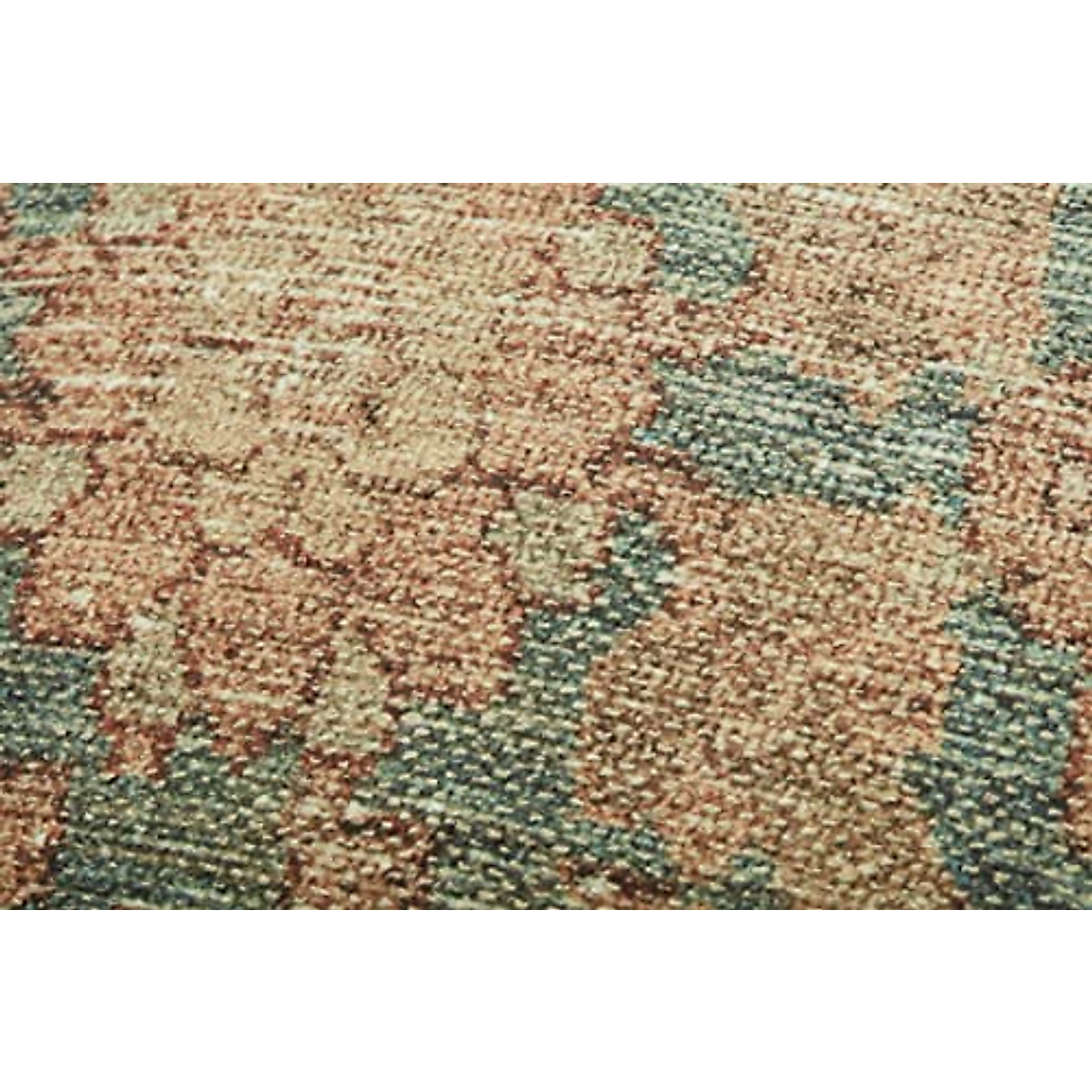 Loloi PAR0002 Throw-Pillows, 13'' x 21'' Cover w/Down, Teal/Terracotta