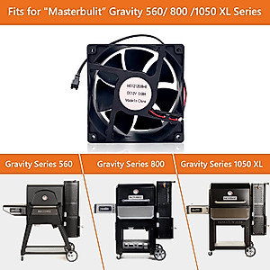 Replacement Part 9904190040 for Masterbuilt Fan Kit, Compatible with Masterbuilt Gravity Series 560/800/1050 XL Digital Charcoal Grill + Smokers