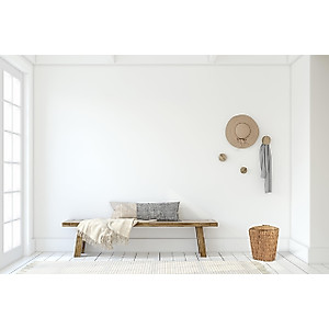 SNOWECRAFT 2-Pack Slim Wicker Basket with Lid – Small Waste Basket for Narrow Spaces | Rattan Decor - Handwoven Water Hyacinth Baskets and Covers | Covered Trash Can - Set of Two