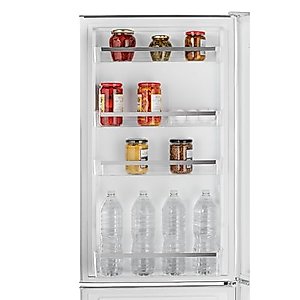 iio Retro Refrigerator With Bottom Freezer - Full Size 24 Inch Wide 11 Cu Ft - Frost Free, Fast Cool, 360° Multiflow Cooling, Space Saving, Environmentally Friendly (Left Hinge, White)