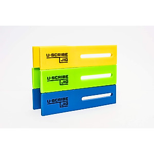 u-scribe jig Installers Set - Woodworking & Carpentry Jigs set - Makes Scribing Fillers, Toe Kicks and Ceiling Scribes easy, ideal for Carpenters, Cabinet Installations, Furniture Fitting