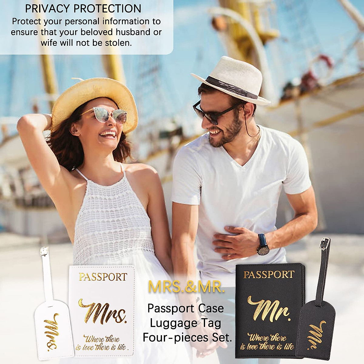 KOILLUXU Wine Glasses Gifts for Mr and Mrs, Wedding Gifts Bridal Shower Gifts, Engagement Gifts Box Basket for Couples-Wedding, Honeymoon Essentials Present for Husband and Wife Newlywed Marriage