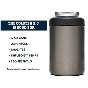 YETI Rambler 12 oz. Colster Can Insulator for Standard Size Cans, Graphite