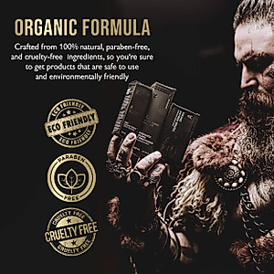 The Beard Struggle Ultimate Beard Growth Kit for Men Balm, Butter, Brush, Comb, Oil, Wash, & Conditioner for Moisturizing Beard - Viking Storm, Silver Collection