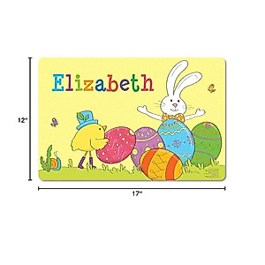 Personalized Placemat for Kids Easter Bunny - I See Me!