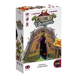 IELLO: Welcome to The Dungeon, Push-Your-Luck Elements, Disappearing Equipment, Strategy Board Game, 30 Minute Game Play, 2 to 4 Players, Ages 10 and Up