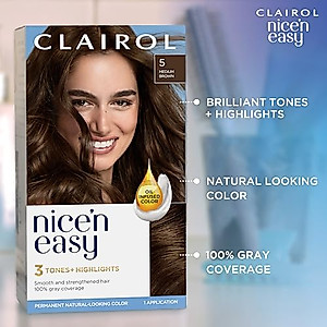 Clairol Nice'n Easy Permanent Hair Dye, 2BB Blue Black Hair Color, Pack of 1