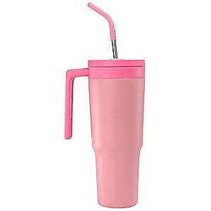 Raki Venus 40 oz Tumbler with Lid and Straw Double-wall Vacuum Water Bottle with Straw Spill Proof Insulated Water Bottle Stainless Steel Cup-holder Friendly Fruit Infusing Bottle Non BPA