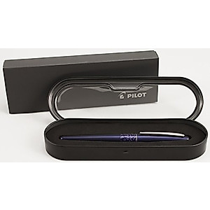 PILOT MR Animal Collection Fountain Pen in Gift Box, Matte Plum Barrel with Leopard Accent, Fine Point Stainless Steel Nib, Refillable Black Ink (91138)