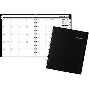 AT-A-GLANCE Move-A-Page 2023 RY Monthly Planner, Black, Large, 8 3/4" x 11"