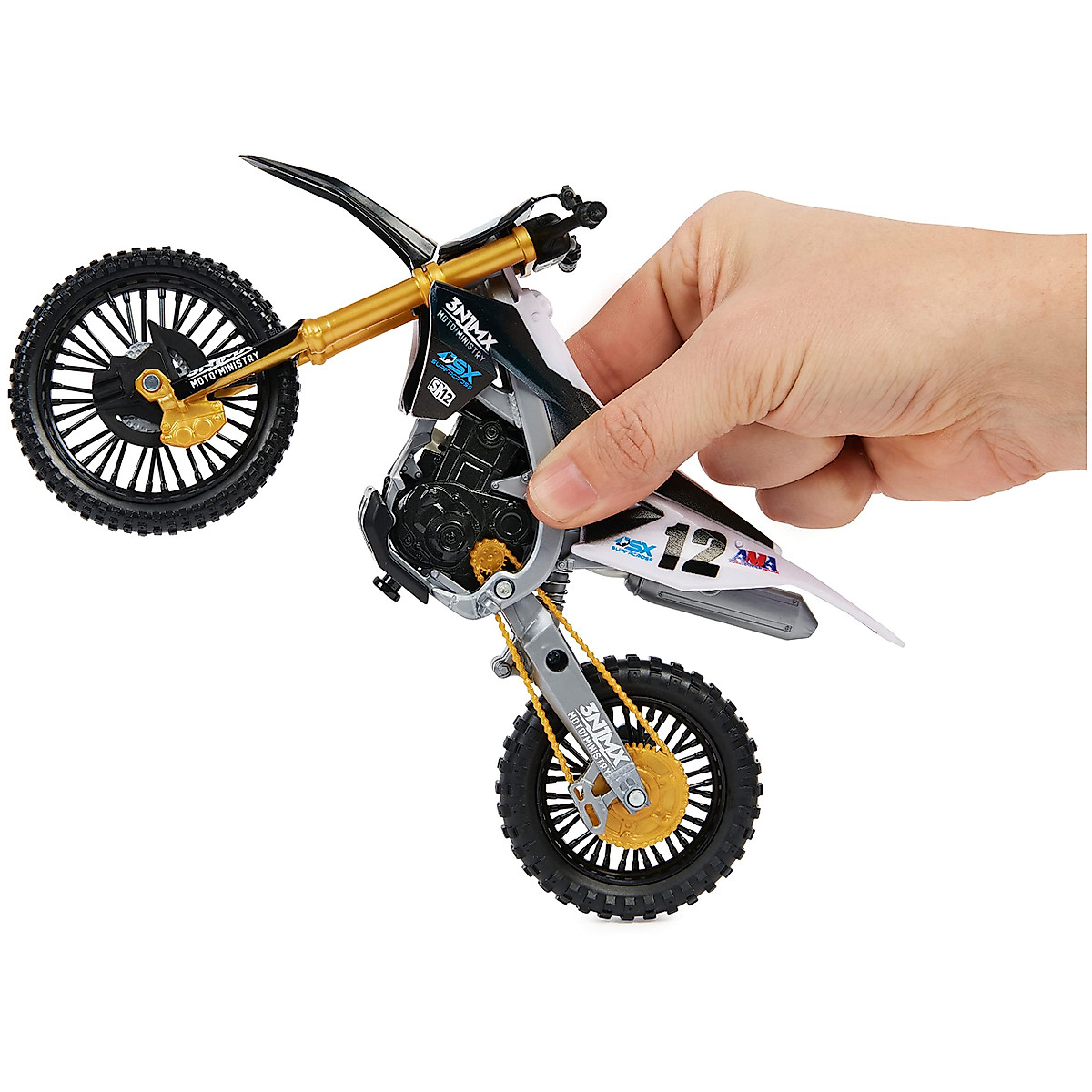 Supercross, Authentic Shane McElrath 1:10 Scale Collector Die-Cast Toy Motorcycle Replica with Display Stand, for Collectors and Kids Age 5 and Up