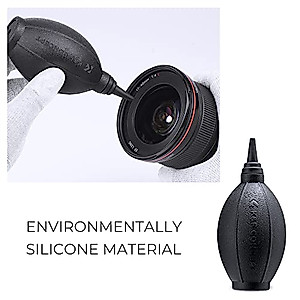 K&F Concept Professional Camera Cleaning Kit for DSLR & Mirrorless Cameras with APS-C & Full-Frame Sensor Cleaning Rods/Lens Cleaner/Gloves/Air Blower/Lens Pen Brush/Microfiber Cloths/Carrying Case