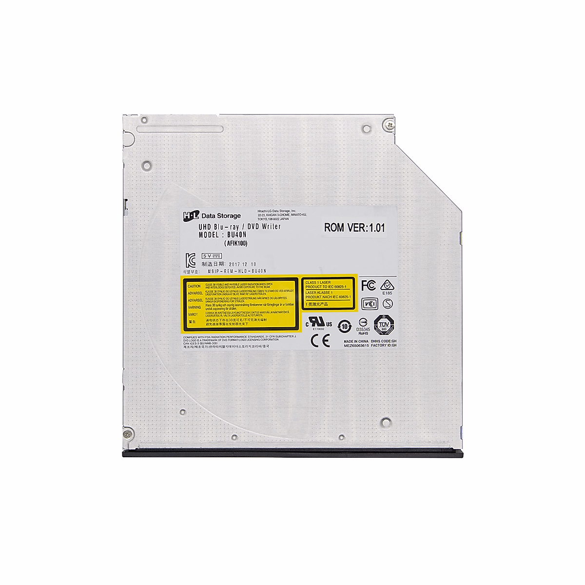 HLDS BU40N Ultra Slim Internal Ultra HD Blu-Ray Optical Drive/ 9.5mm/ UHD Drive